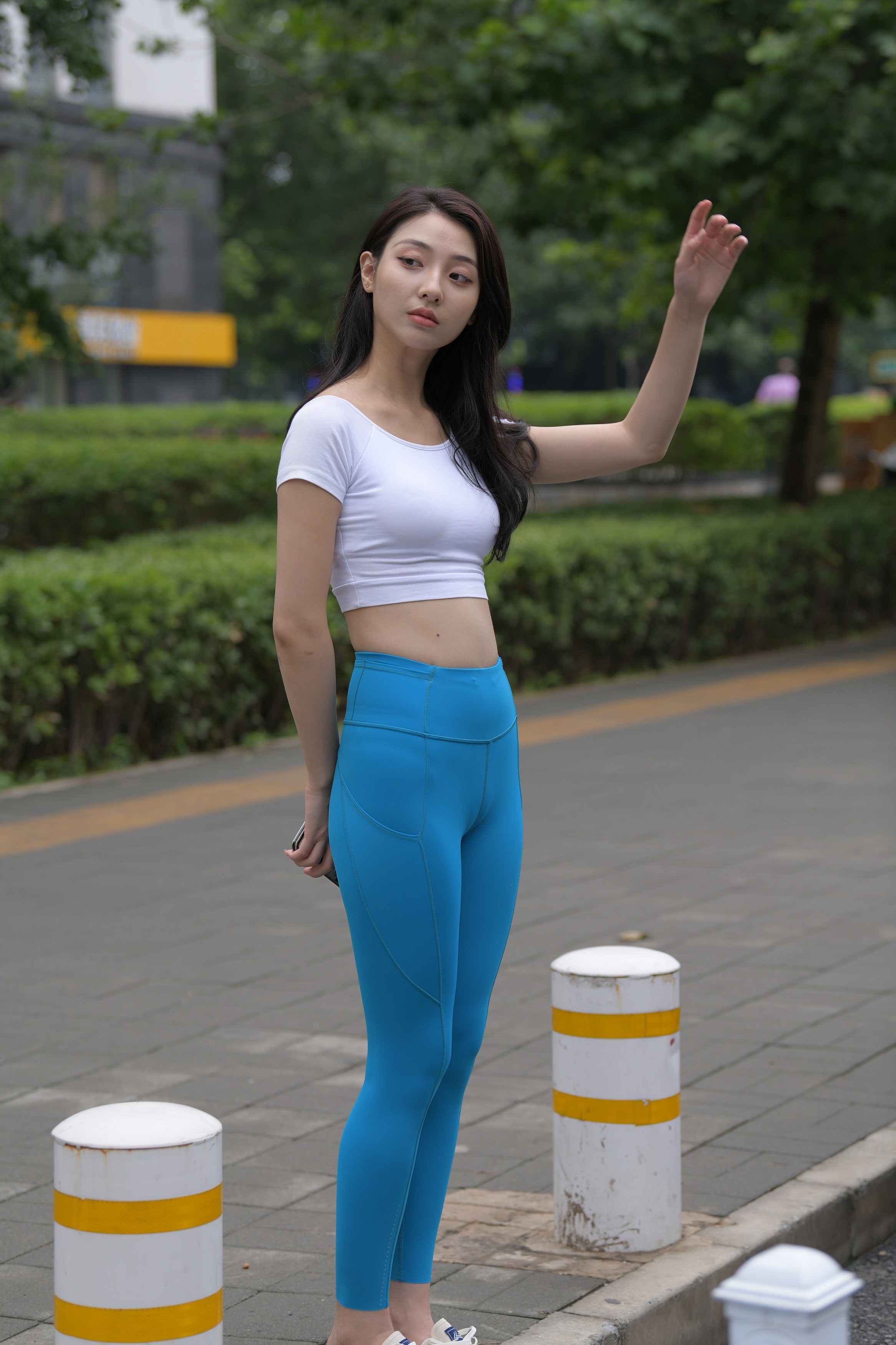 [2021-07-22] [一只麋鹿专区] 蓝色瑜伽裤美女（七） [87P] - 库里丝